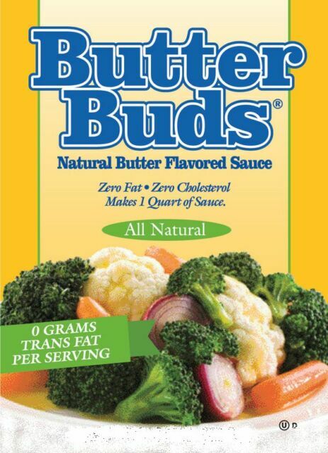 Butter Buds 4 Sachet Each Are 2 Ounce (57g Each Sachet). Low Fat Gluten ...