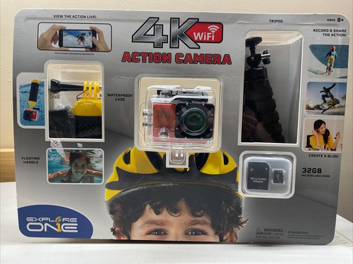 Explore One 4K Action Camera with WiFi Bundle 88-83021 Brand New SEALED ...