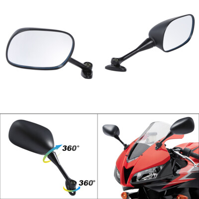 L&R Black Rear View Mirrors Fit For Honda CBR 600 RR 2003-2023 ...
