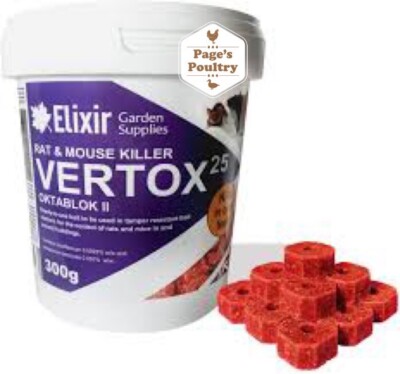 PelGar Vertox 25 Rodent Rat Single Feed Blocks Oktablok II 300g RM24 | eBay