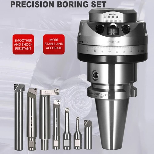 Milling Machine Boring Head CNC Lathe Boring Tool Set Precision Drill ...