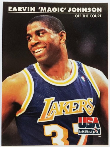 1992 SkyBox USA Off The Court Earvin Magic Johnson Basketball Card #32 ...