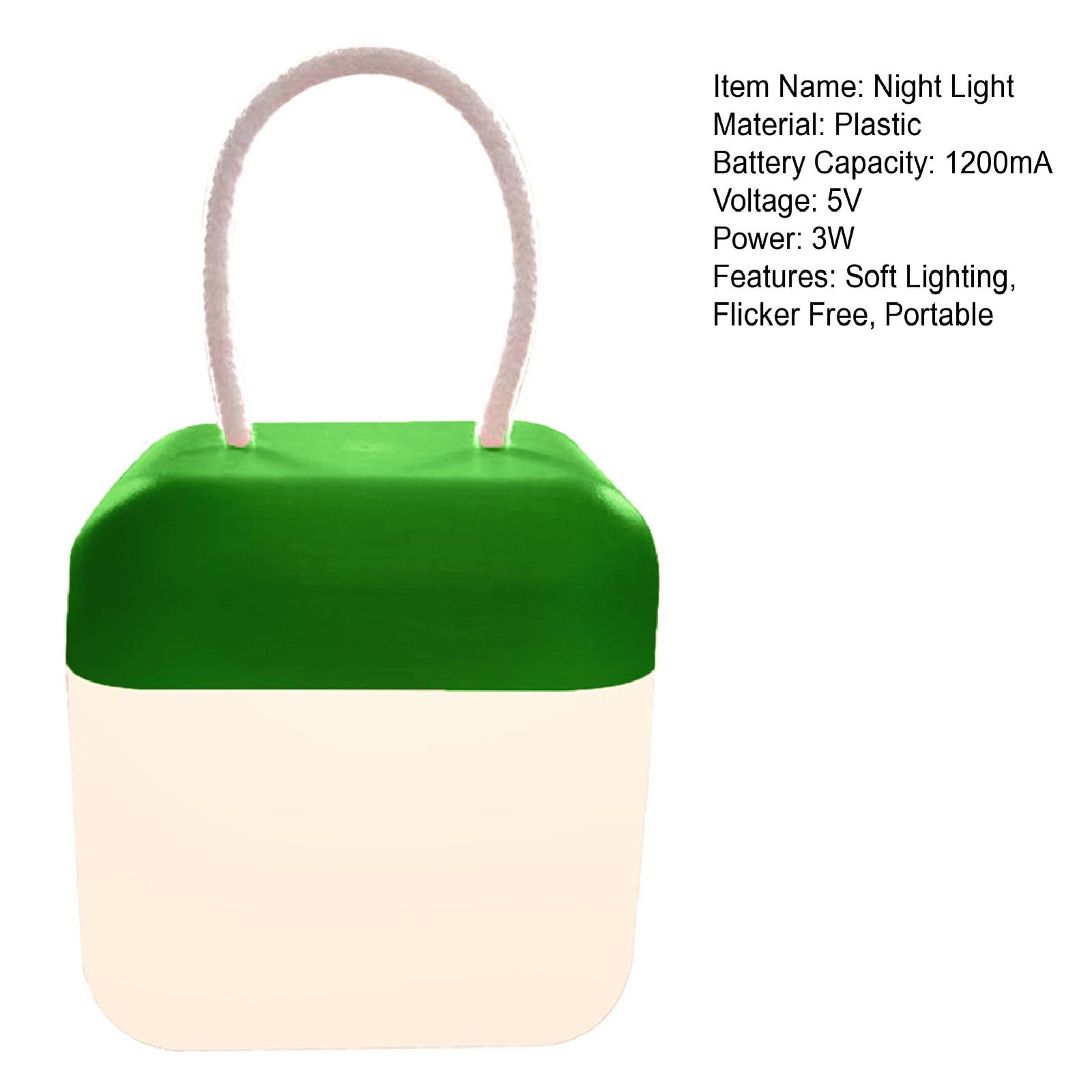 Night Light Flicker Free Eye Protection Led Bedside Lamp with Handle ...