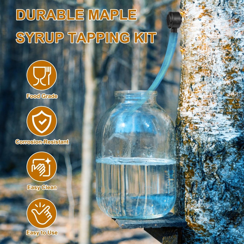 Maple Syrup Tapping Kit, Upgrade Maple Taps Set Include (15) Maple ...