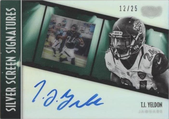 2016 Panini Gala - Silver Screen Signatures T.J. Yeldon #SS-TJY Jade ...
