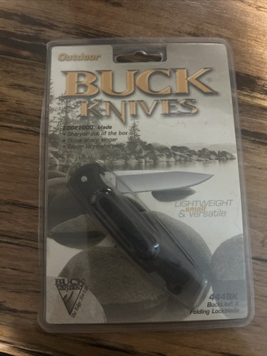 Buck 444BK Drop-Point Lockback One Blade Folder Made in USA Original ...