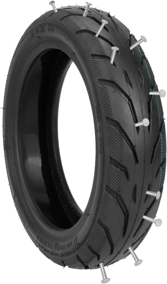 9" 9x2 Rubber Self-sealing Self-healing 9" Tubeless Tire 9 X 2 Tyre ...