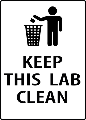 KEEP THIS LAB CLEAN HEALTHCARE HOSPITAL| Laminated Vinyl Decal Sticker ...