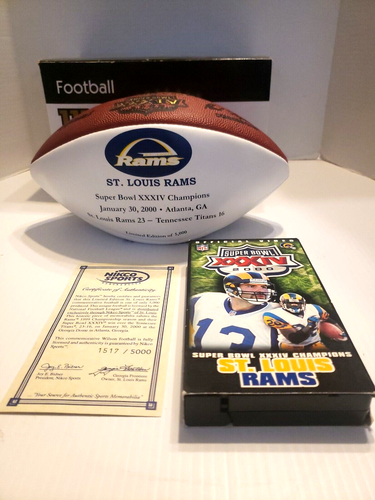 Nikco Sports Limited Edition #1517 St Louis Rams Commemorative Football ...