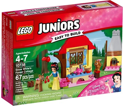 LEGO 10738 Snow White's Forest Cottage Juniors deer chipmunk Disney ...