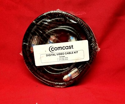 🔴 New Comcast Digital Video Cable Kit Sealed 3Ft & 6Ft Coax Cable ...
