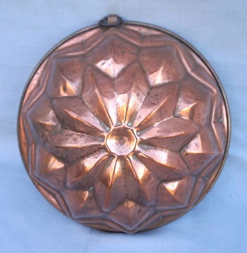 French Tinned Copper Ring Mold Jelly Aspic Pudding Cake Chef Coockware ...