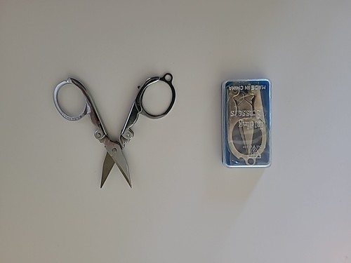 Folding Scissors Stainless Steel Mini Handy Pocket Travel Multi Use | eBay