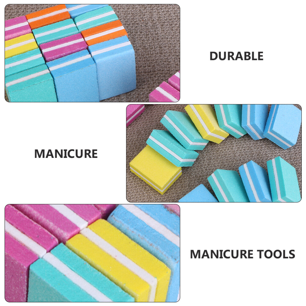 10PCS buffer for nails Four Sided Nail File Nail Smoothing Block Polish ...