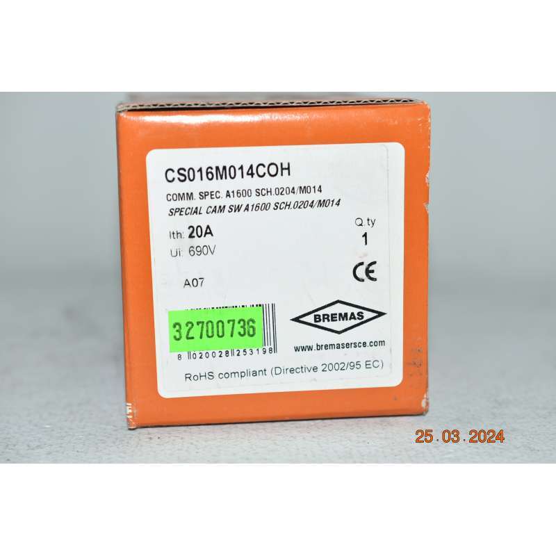 Bremas Key gradual switch 1 pole 4 way without 0 Ith20 Amp Ui 690 V | eBay