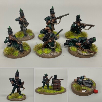 BRITISH RIFLEMEN NAPOLEONIC WAR 28MM HISTORICAL WARGAMING SHARP ...