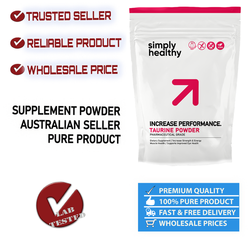 Taurine Powder 500g, Unflavoured, Simply Healthy Aminos, Premium ...