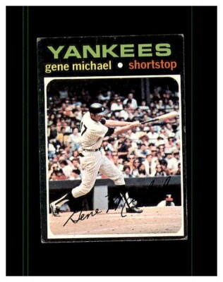 1971 TOPPS BASEBALL CARD NEW YORK YANKEES #483 GENE MICHAEL | eBay