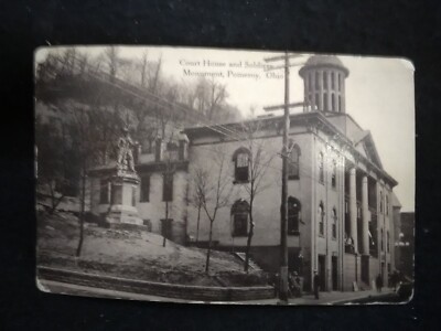 2/18B Postcard Pomeroy Ohio RPPC Court House 1912 | eBay