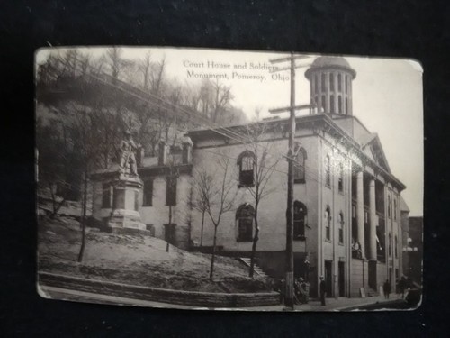 2/18B Postcard Pomeroy Ohio RPPC Court House 1912 | eBay