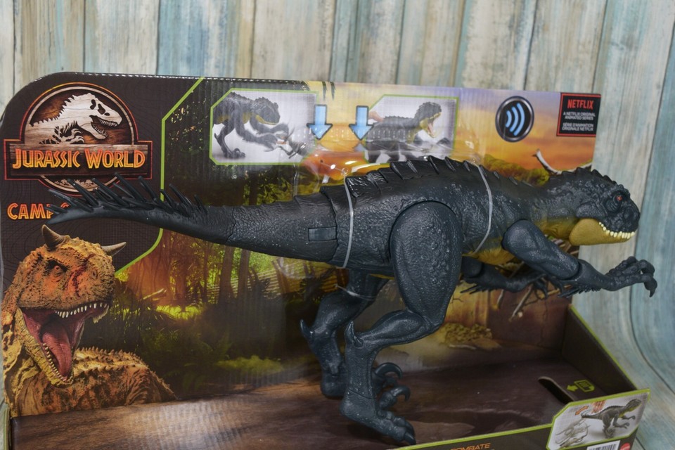 Jurassic World SCORPIOS Figure Rex Slash 'N Battle Camp Cretaceous Dino ...