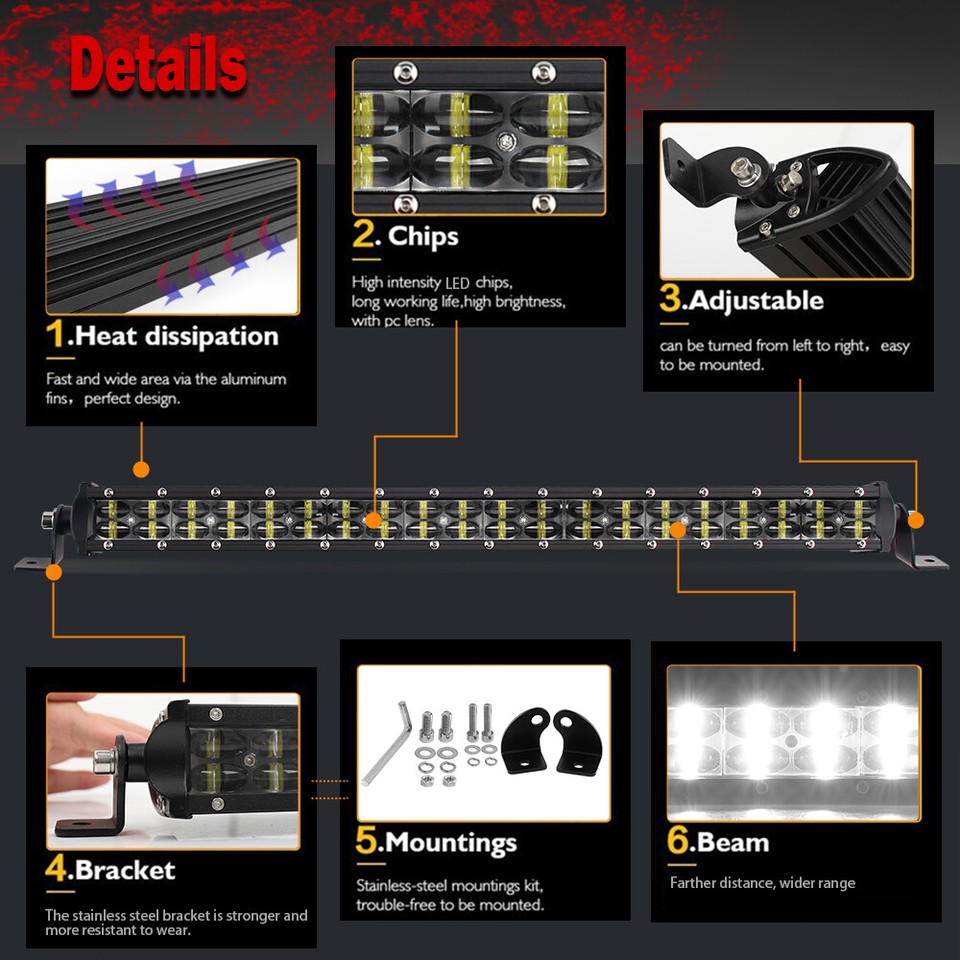 For 2016-24 Can Am Defender HD5/HD8/HD10 Rear 52" LED Light Bar Mounts ...