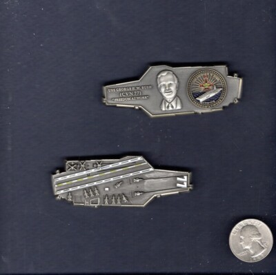 CVN-77 GEORGE W BUSH Challenge Coin Carrier US NAVY Squadron Patch ...