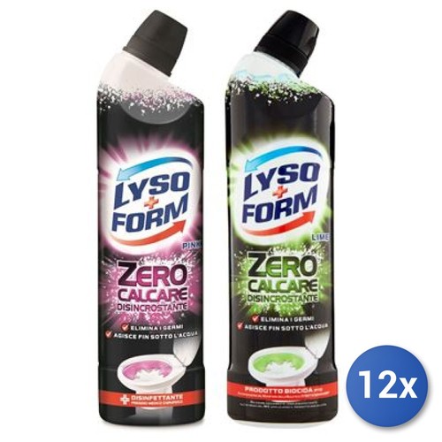 12X Lot Lysoform WC Gel Zéro Calcaire 750 Ml Rose/Vert | eBay