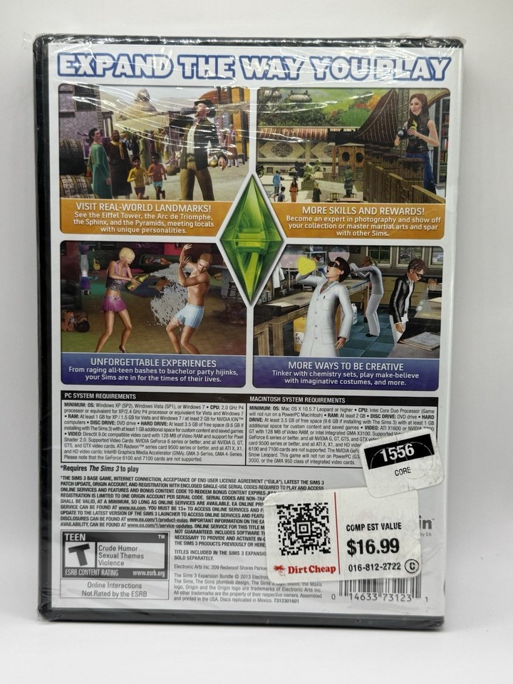 The Sims 3 Starter Pack(Used Good)/The Sims 3 Expansion Bundle(Sealed ...