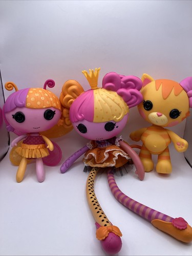 Lalaloopsy Dolls Lot of 3 "RARE" Kitten, Fairy Tulip & Princess Nutmeg ...