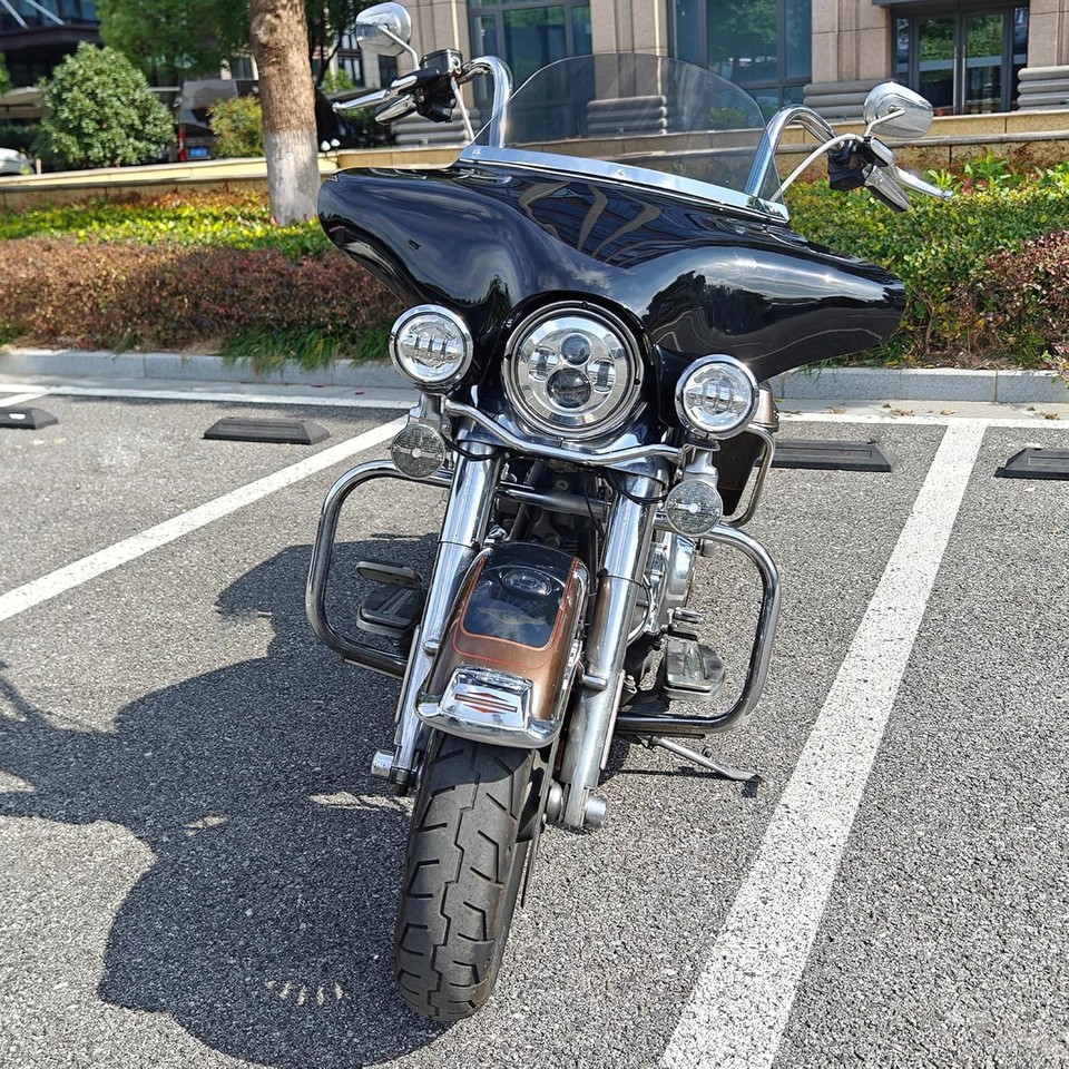 Motorcycle Batwing Fairing with 6" Windshield for Harley Touring Road ...