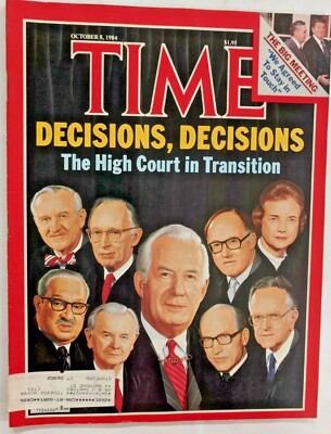 Time Magazine October 8 1984 - The Betamax Case / Here Comes The Judges ...
