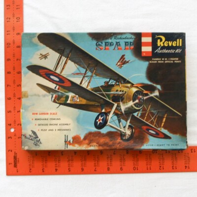 Revell Capt. Rickenbacker SPAD Scaled Plastic Model Kit#H256:198 Sealed ...