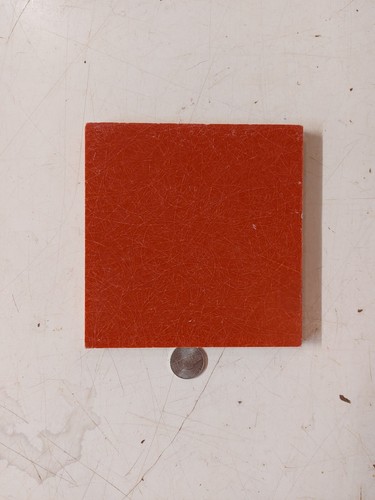 GPO3 Electrical Red Fiberglass Sheet 3/8 thick 5 in x 5 1/8 in ...