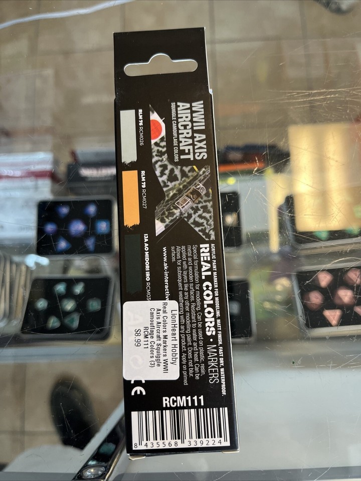 AK Interactive #RCM111 Real Colors Markers 3-pk “WW2 Axis Squiggle Camo ...