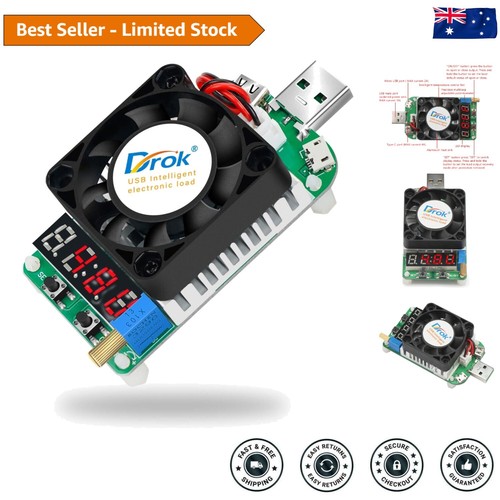 Adjustable Electronic Load Tester 25W for USB & Type C Devices with ...