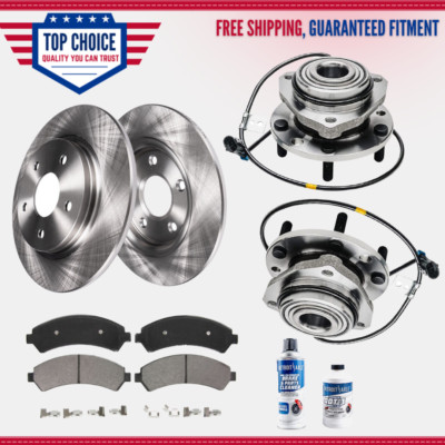 Front Wheel Bearings + Brake Rotors for S10 Blazer GMC Jimmy Sonoma ...
