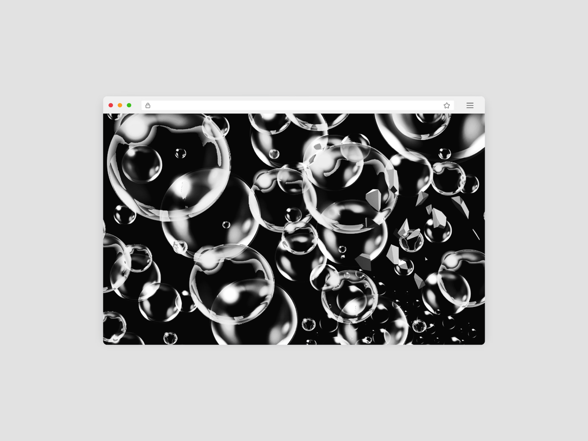 Bubbles Black And White