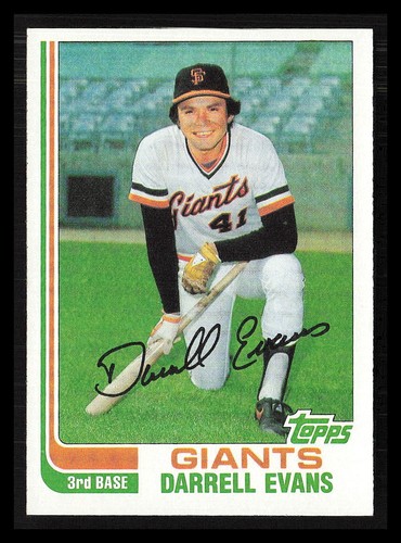 Darrell Evans 1982 Topps #17 San Francisco Giants | eBay