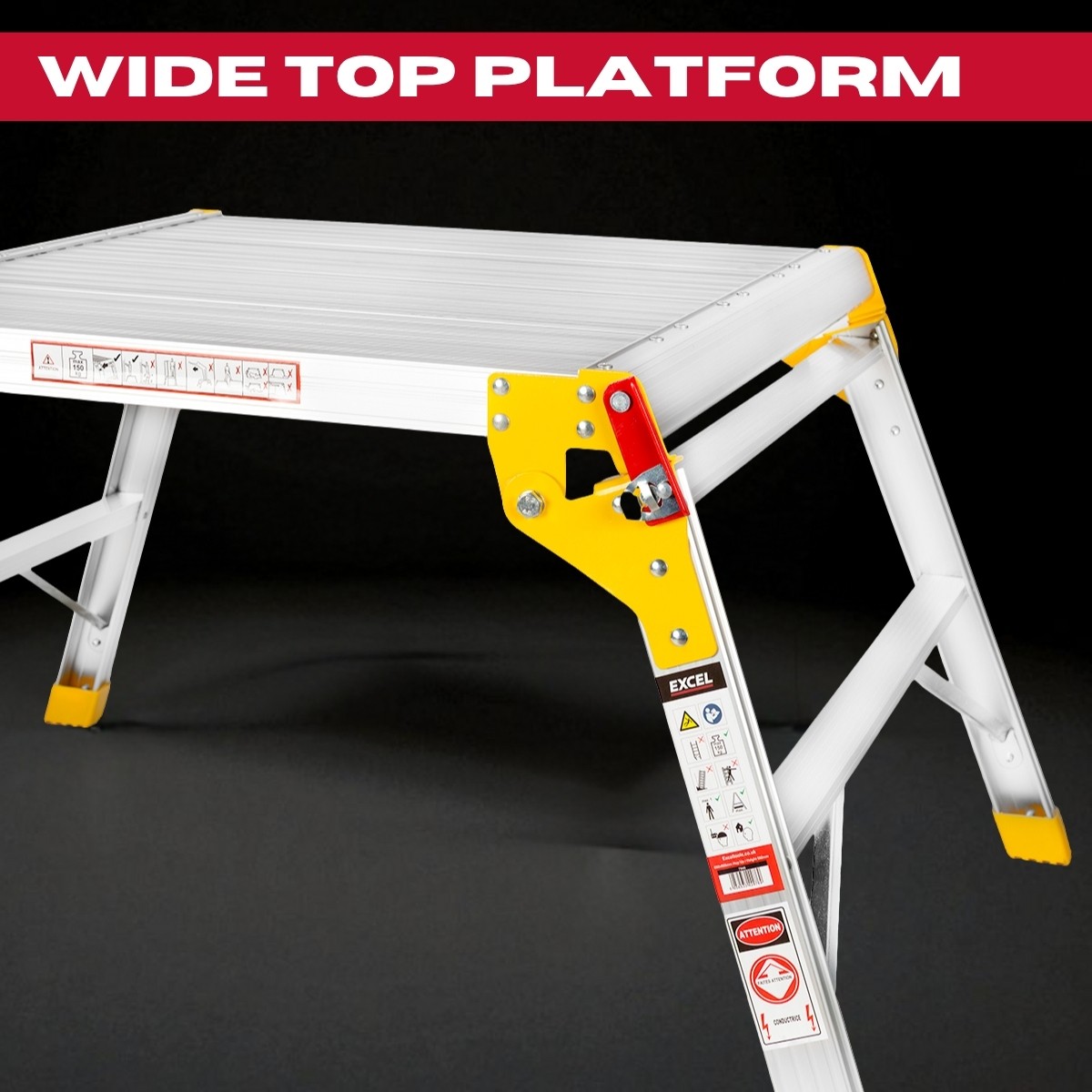Aluminum Work Platform Step Aluminum Platform Step Ladder Height
