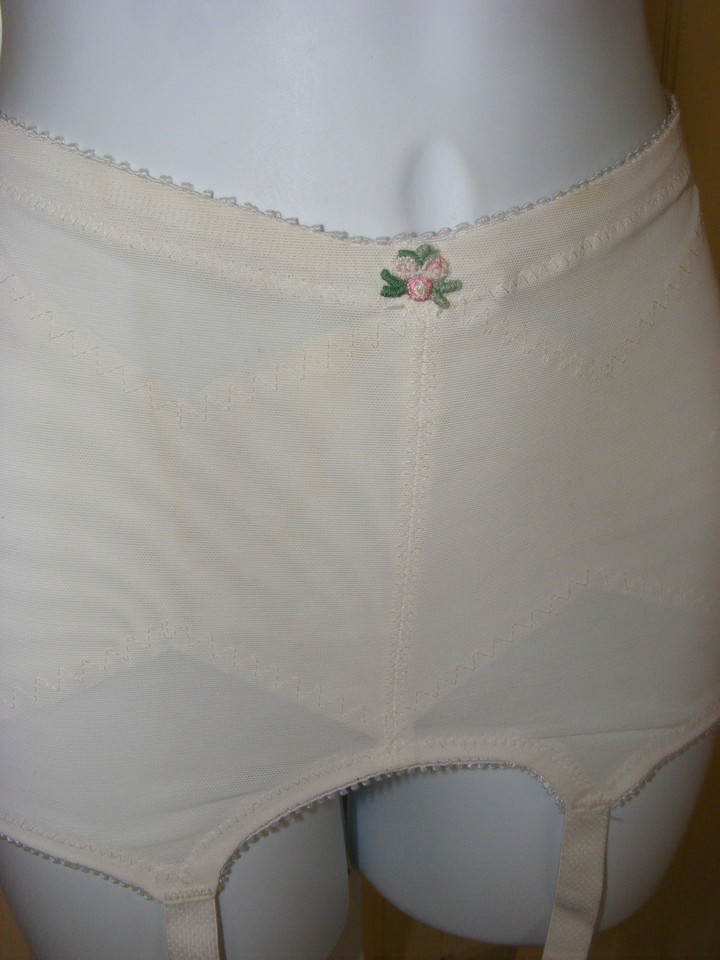 60S GIRDLE MONTGOMERY WARD 5757 SZ XLG DEADSTOCK STOCKING GARTERS TUMMY ...