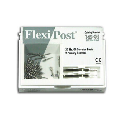 Essential Dental Systems 145-00 Flexi-Post Titanium Posts #00 White 30 ...