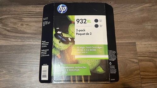 Genuine HP 932XL Black 2-Pack High Yield Ink Cartridges Expired 2019 ...