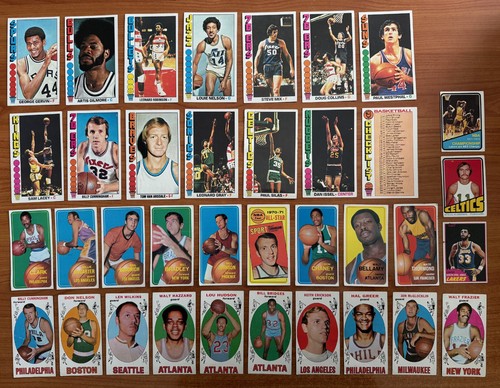vintage lot of 36 TOPPS 1969 plus BASKETBALL CARDS NBA ABA w STARS ...
