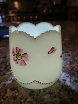 Victorian Translucent White Glass Vase | eBay