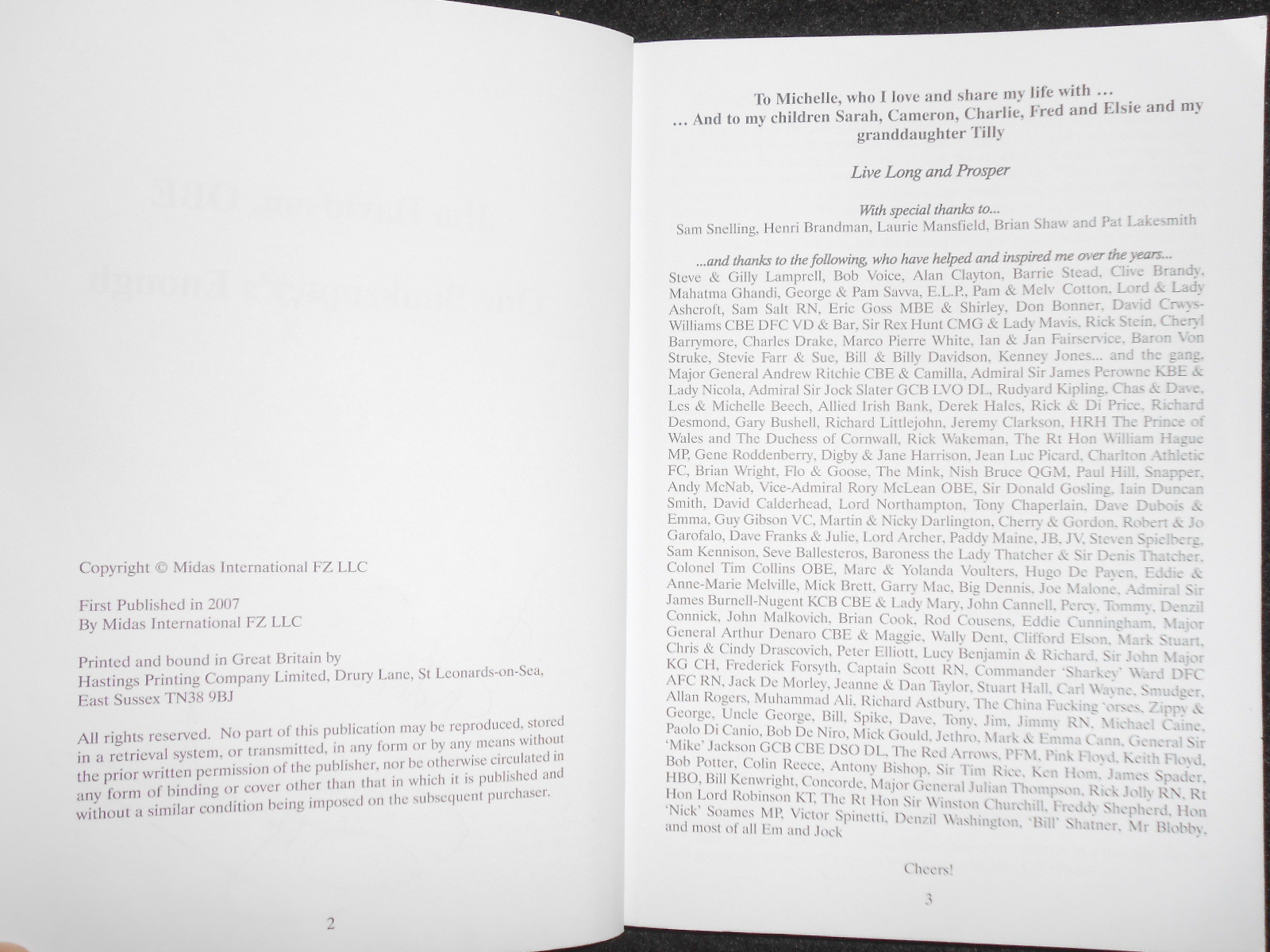 SIGNED; Jim Davidson, OBE: One Bankruptcy's Enough - 2007-1st Comedian ...