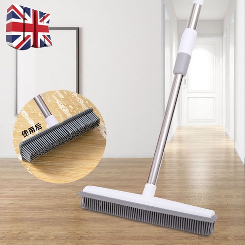 Rubber Broom Hand Brush Pet Hair Remover Indoor Sweeping Carpet Cleaning Kit UK | eBay UK