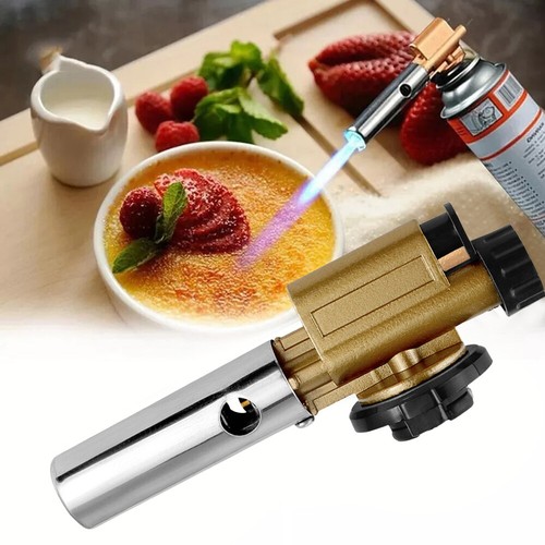 Butane Gas Blow Torch Burner Welding Auto Ignition Soldering BBQ Flame ...