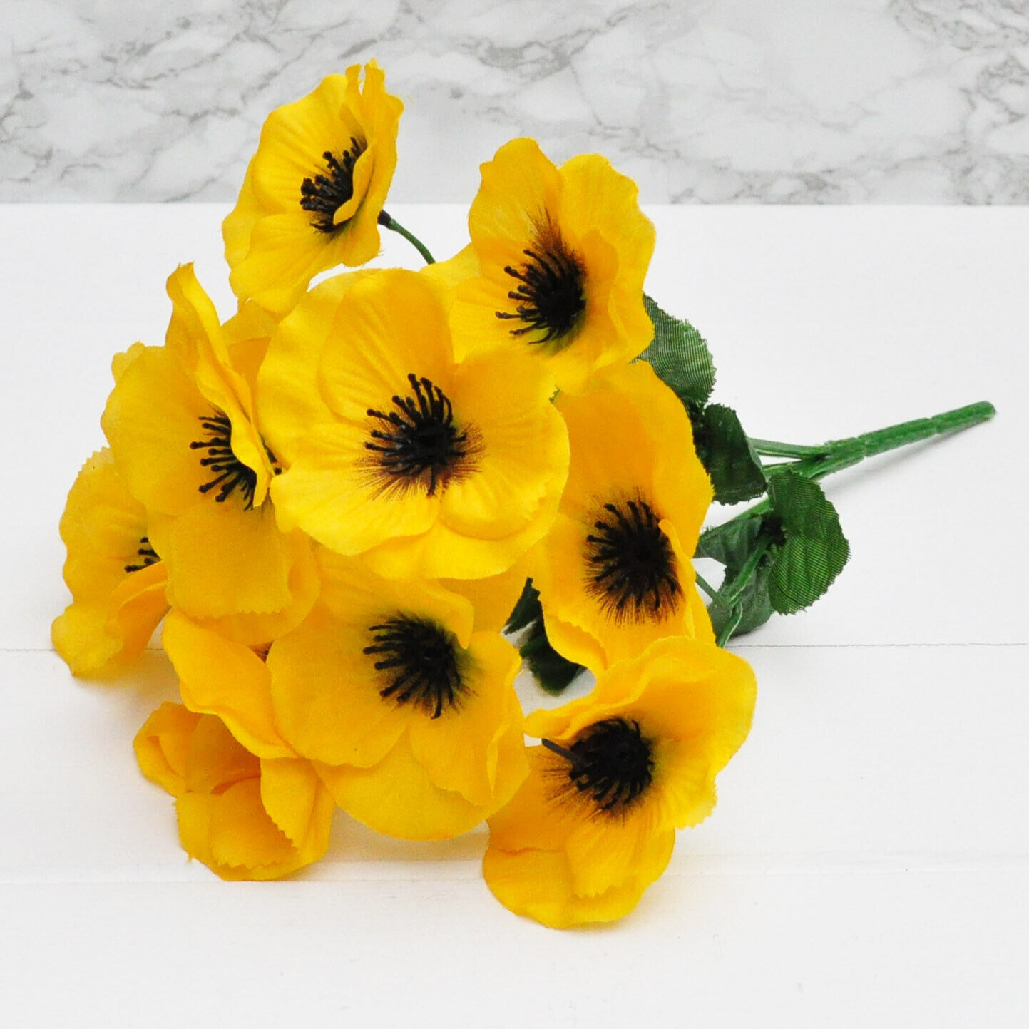 ARTIFICIAL SILK FLOWERS PANSY BUNCH 6 COLOURS Home Wedding Outdoor | eBay