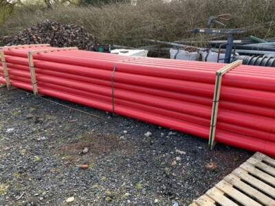 Red Electric Cable Duct 160mm 6m High Voltage HV Pipe 150 6inch ...